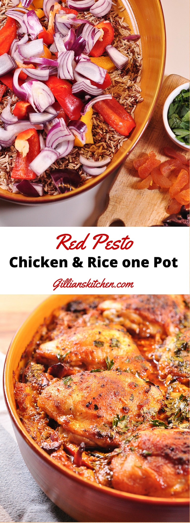 Red pesto chicken and rice one pot: Simple, No Fuss, Everyday Recipes