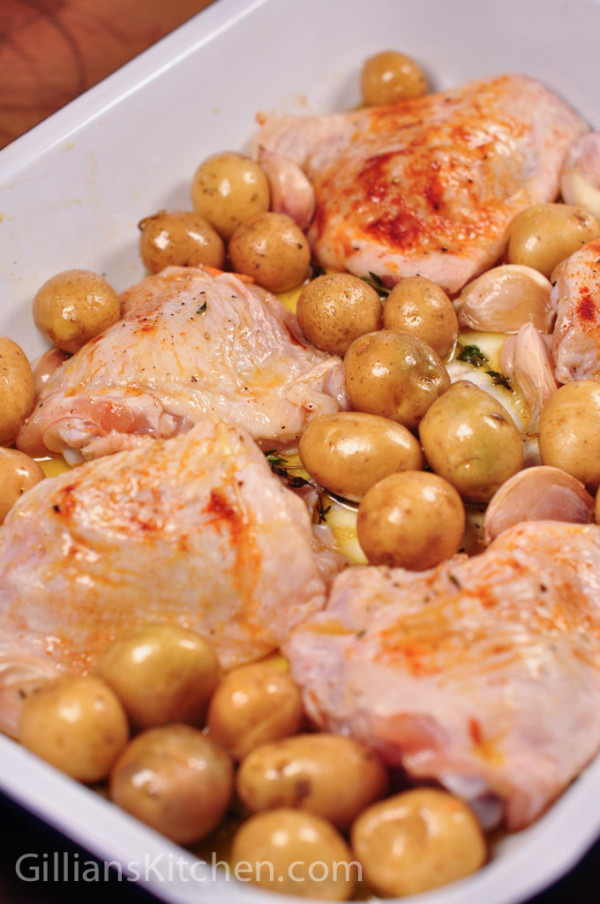 Tray Baked Chicken: Delicious thirty minute one pot meal